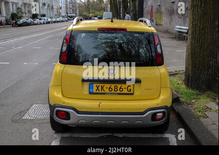 Backside Of A Fiat Car At Amsterdam The Netherlands 2018 Stock Photo ...
