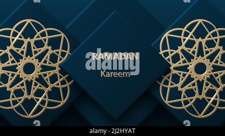 Creative modern design with geometric arabic gold pattern on textured ...