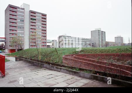 General views of Ferrier housing estate in Kidbrooke, Greenwich, south ...