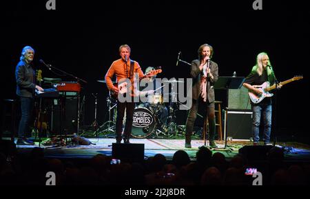 The Zombies rock band perform live on stage at the Plaza Live theater ...