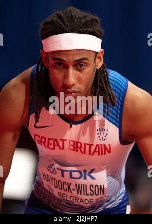 Alex Haydock-Wilson GB & NI running leg two of the men’s 4x400m relay ...