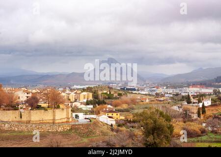 A beautiful aerial shot of the Alcazaba Historical landmark in ...