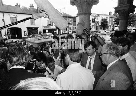 Scenes in Hungerford, Berkshire, following a Gun siege in the town. The ...