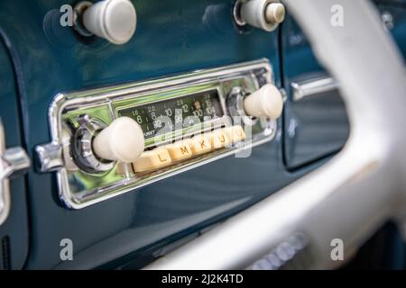 A closeup shot of the speedometer of Volkswagen (VW) Beatle 1200 from ...