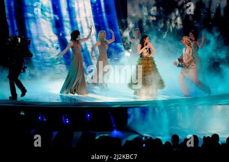 Performance in Hartwall arena, during Eurovision Song Contest, Helsinki ...