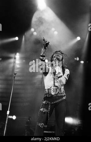 Michael Jackson, Bad Tour 1988, concert at Aintree Racecourse, Aintree ...