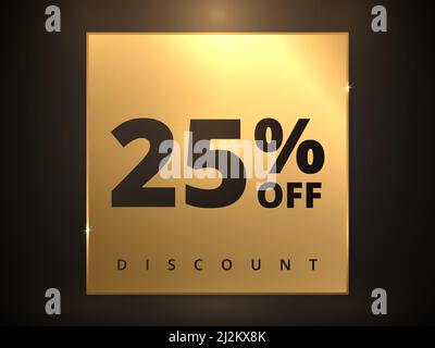 25% off Sale 25 percent Discount Marketing Promotional Poster Banner ...