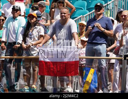 Miami Gardens, FL, USA. 02nd Apr, 2021. Jannik Sinner Vs Roberto ...