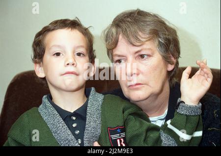 Lynn Nixon, mother of murder victim Dianne McInally, with Dianne's son ...