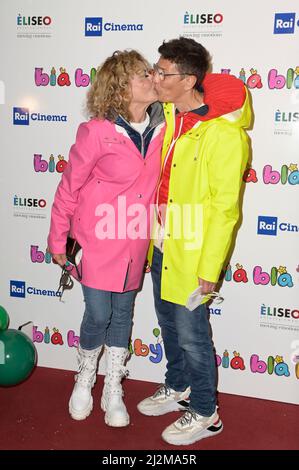 Eva Grimaldi and Imma Battaglia attend the red carpet of the movie Bla ...