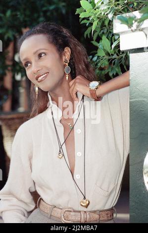 Iman, fashion model and actress, pictured in London, Thursday 26th ...
