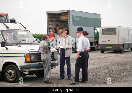 David Jason during the filming of the "Only Fools and Horses" Christmas ...