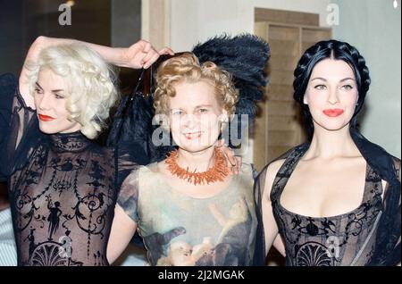 Vivienne Westwood at a showing of her fashion collection at Tall Orders ...