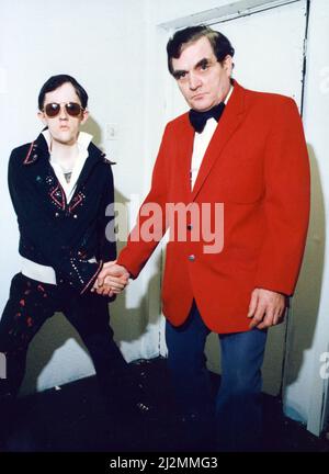 Junior Elvis, Jarrow Elvis aka Joe Allen and Gino. 1992 Stock Photo - Alamy