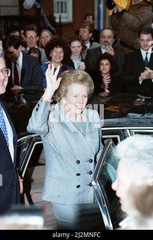 Margaret Thatcher at Smith Square Stock Photo - Alamy
