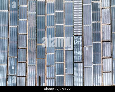 Greenhouse farming, vast land utilized for greenhouse agriculture ...