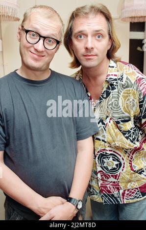 Adrian Edmondson and Rik Mayall Comedians Actors star in Bottom ...