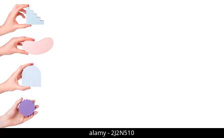 Blank Geometric Shapes For Business Advertisement And Promotion Stock ...