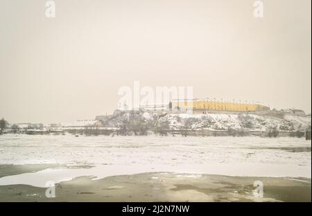 Novi Sad, Serbia - January 23, 2014: Petrovaradin Fortress from the ...