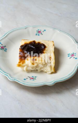 Turkish Milk Helva or Halva or Sut Helvasi. Ready to eat Stock Photo ...