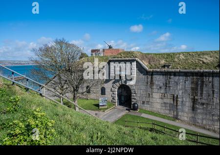 Nothe Fort meaning nose is located above the entrance to Weymouth and ...