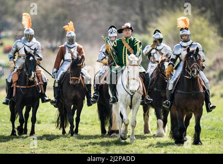 Cavalry reenactment group The Troop, who portray the 17th Century ...