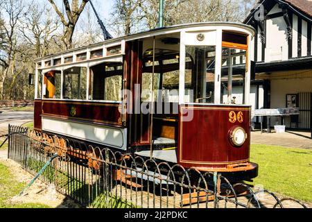 Hull 96 Tram at Heaton Park Tramway, Manchester, UK Stock Photo - Alamy