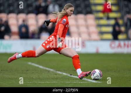 Hannah Hampton of Aston Villa Women during Barclays FA Women's Super ...