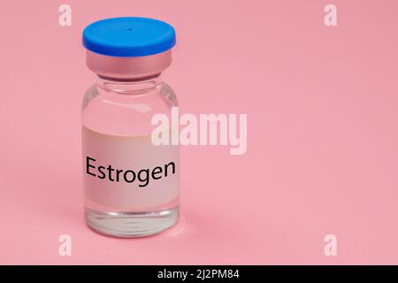 estrogen hormone injection vial for female hormone therapy Stock Photo ...