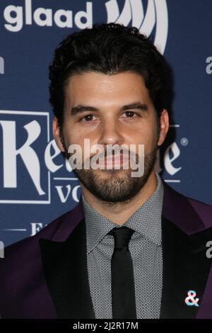 Steven Krueger at the 33rd Annual GLAAD Media Awards held at the ...