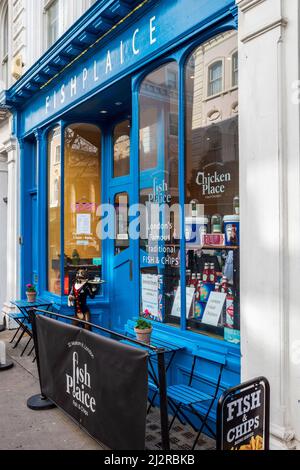The In Plaice, a fish and chip shop, centenary square, Bradford City ...