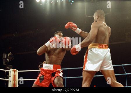 Lennox Lewis vs Donovan “Razor” Ruddock.Lewis retained his British and ...
