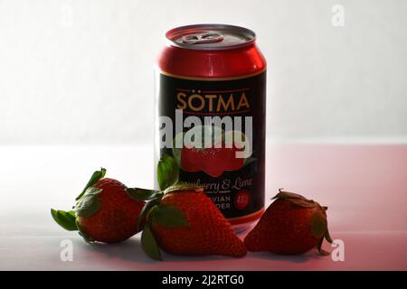 Sötma Swedish Mixed Fruit Cider Stock Photo - Alamy