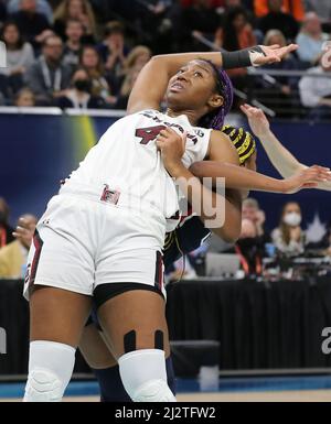 UConn forward Aaliyah Edwards in the first half of an NCAA college ...