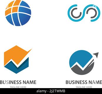 Business Finance Logo template vector icon illustration Stock Vector ...