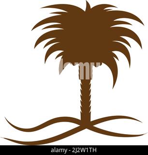 Saudi Arabian Palm tree logo, Saudi Arabian Cultural identity Stock ...