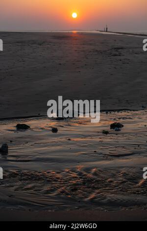 Abstract sunset in Normandy France Stock Photo - Alamy