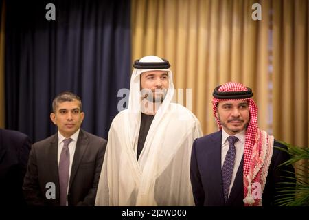 File photo - Prince Hamza Bin Al Hussein and his wife Princess Noor ...