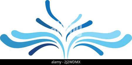 Water splash illustration vector flat design Stock Vector Image & Art ...