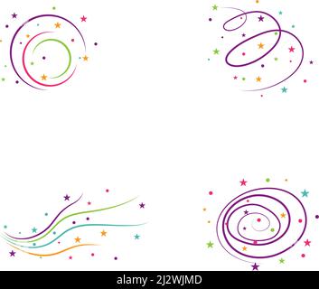Circle magic swirl logo vector illustration Stock Vector Image & Art ...