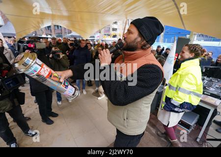 01 April 2022, Hamburg: Benjamin Adrion, founder of the non-profit ...
