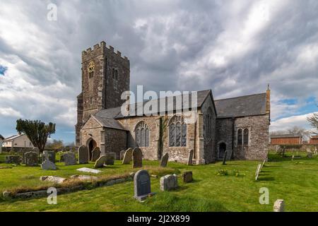 St Matthews Church in Coldridge, Devon Stock Photo - Alamy