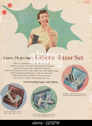 Gillette Razor Advert Stock Photo - Alamy