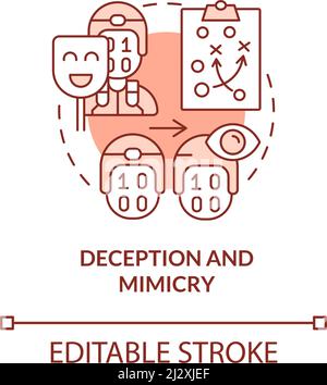 Military deception red concept icon Stock Vector Image & Art - Alamy