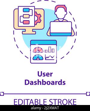 Business collaboration dashboard icon. Outline business collaboration ...