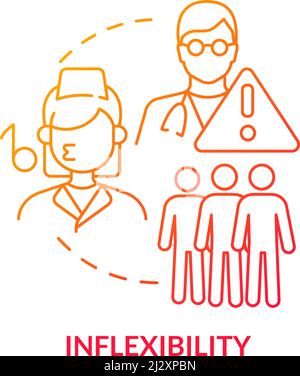 Inflexibility red gradient concept icon Stock Vector Image & Art - Alamy