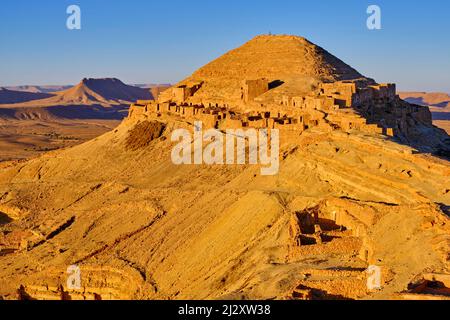 Tunisia, Tataouine Governorate, Guermassa, former Berber troglodyte ...