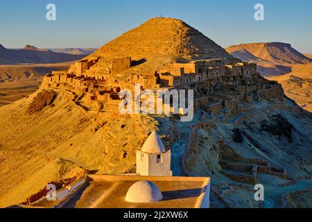 Tunisia, Tataouine Governorate, Guermassa, former Berber troglodyte ...