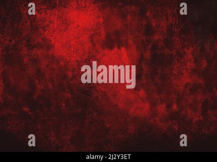 Shocking red bloody texture wall, splatter and scratch, grunge vintage ...