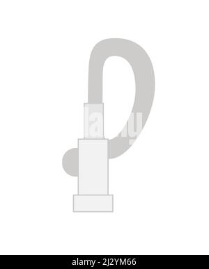 equipment carabiner clip cartoon vector illustration Stock Vector Image ...
